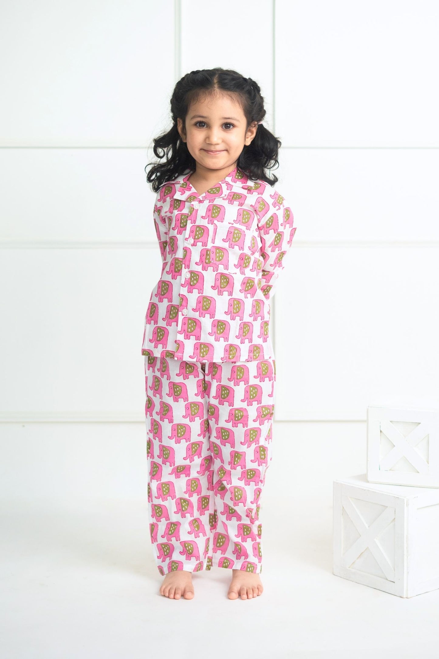 Bobo Girls Night Suit Set | 100% Cotton | Klephant – Klephant